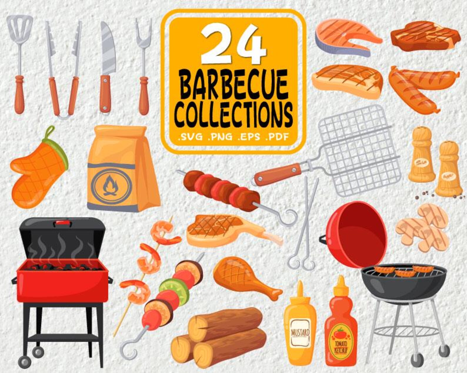 Barbecue SVG Bundle, BBQ Svg, Barbeque Svg Bundle, Bbq Svg, Grilling ...