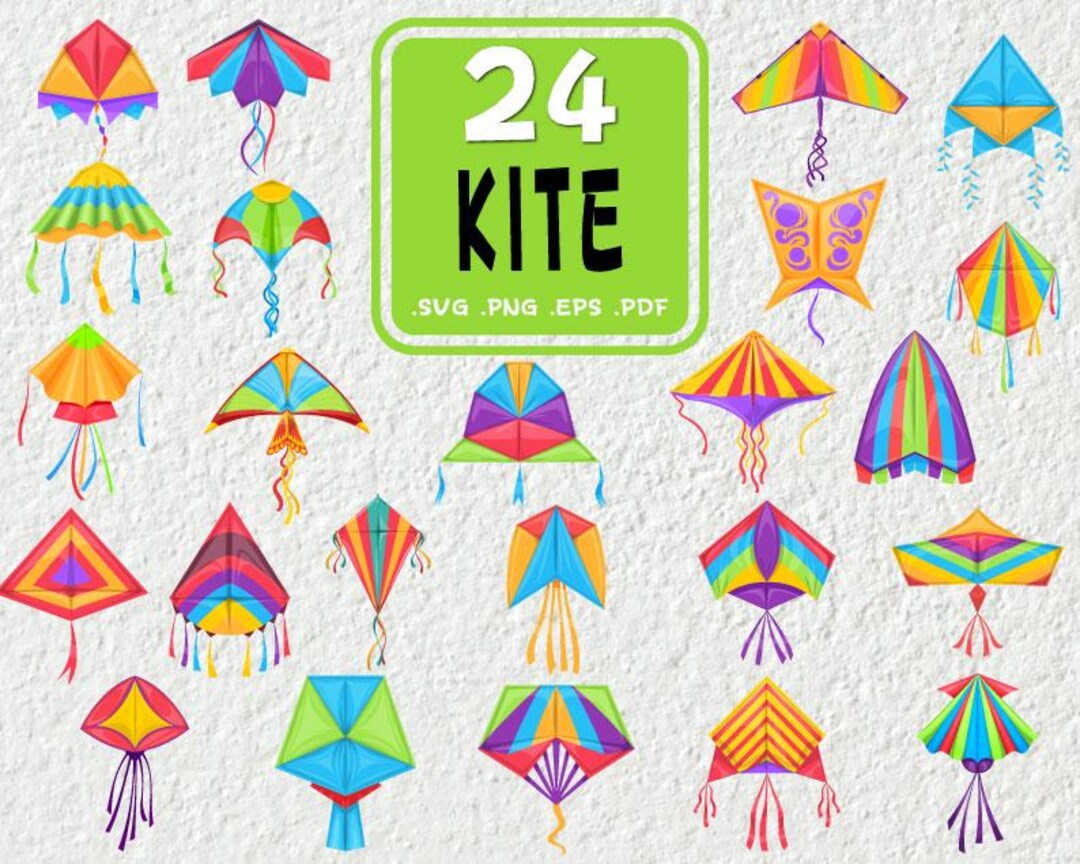 Kite SVG Bundle, Kites SVG, Kite Clipart, Kite Cut Files for Silhouette ...
