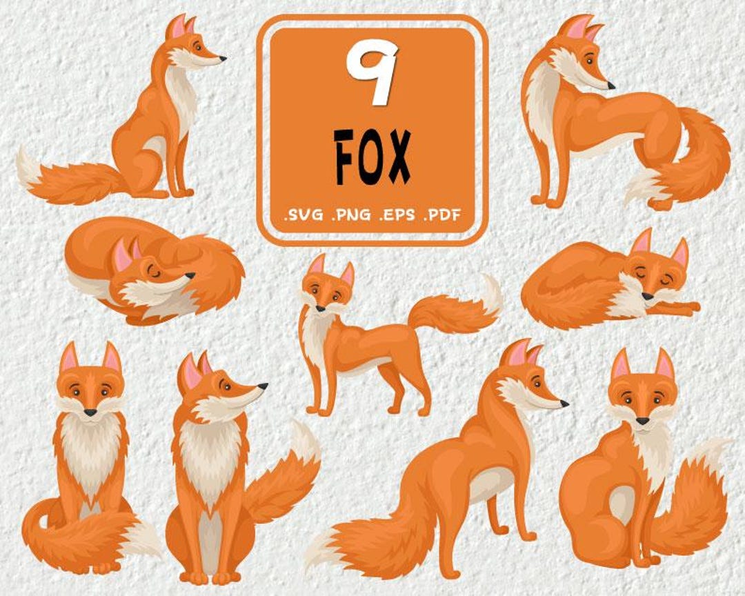 Fox SVG Bundle ,fox PNG Files, Fox SVG , Fox Files for Cricut, Fox ...
