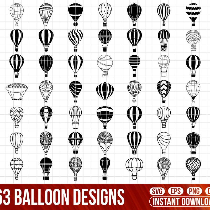 Balloons Svg - Etsy