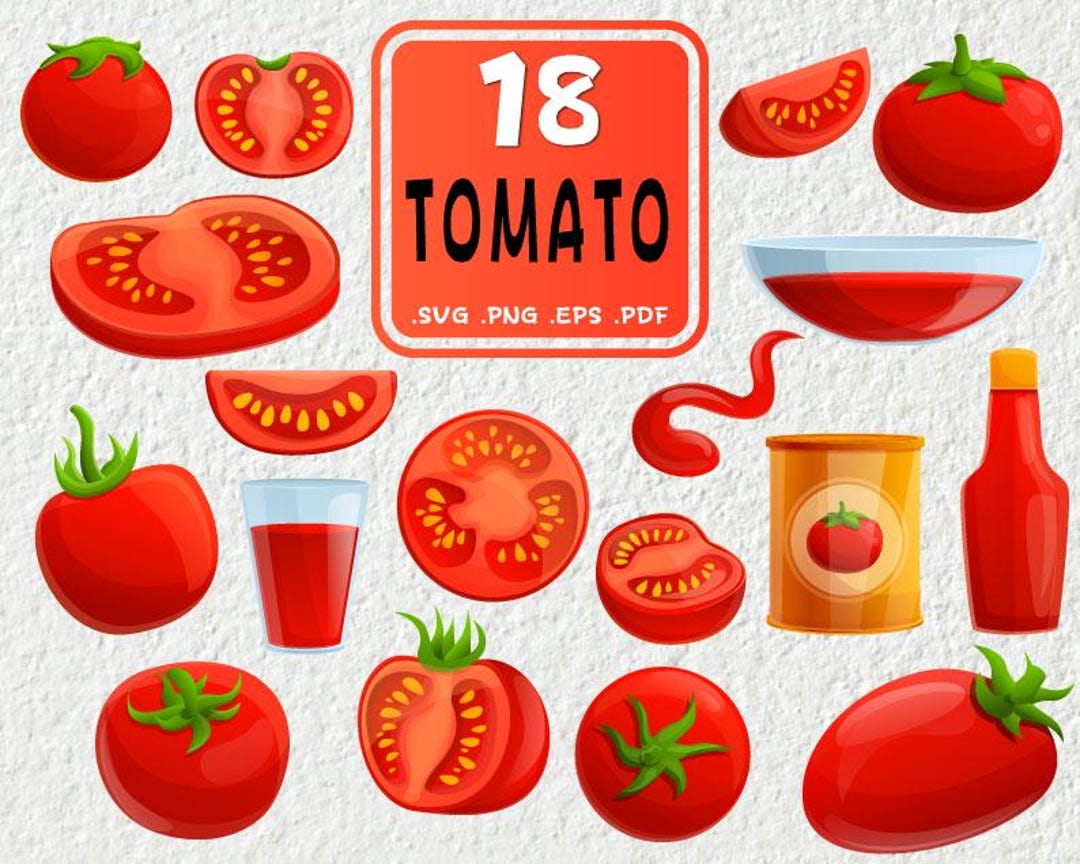Tomato SVG Bundle, Tomato SVG, Tomato Clipart, Tomato Cut Files for ...