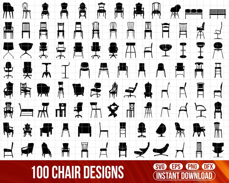 Chair Svg Bundle Chairs Svg Chair Cricut Chair Clipart Chair Vector ...