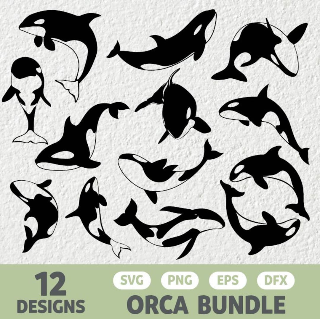 Buy 10 Orca SVG, Orca SVG for Cricut, Orca Png, Orca Silhouette, Cricut ...