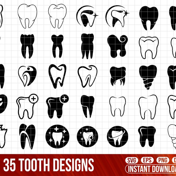 Tooth Svg - Etsy