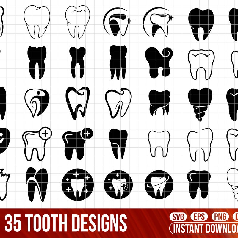 Tooth Svg - Etsy
