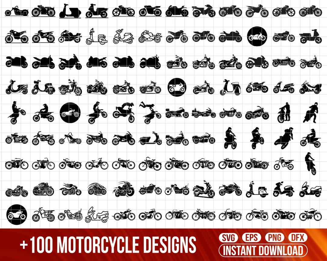 Motorcycle SVG Bundle, Motorbike Svg, Motorcycle Clipart, Motorcycle ...