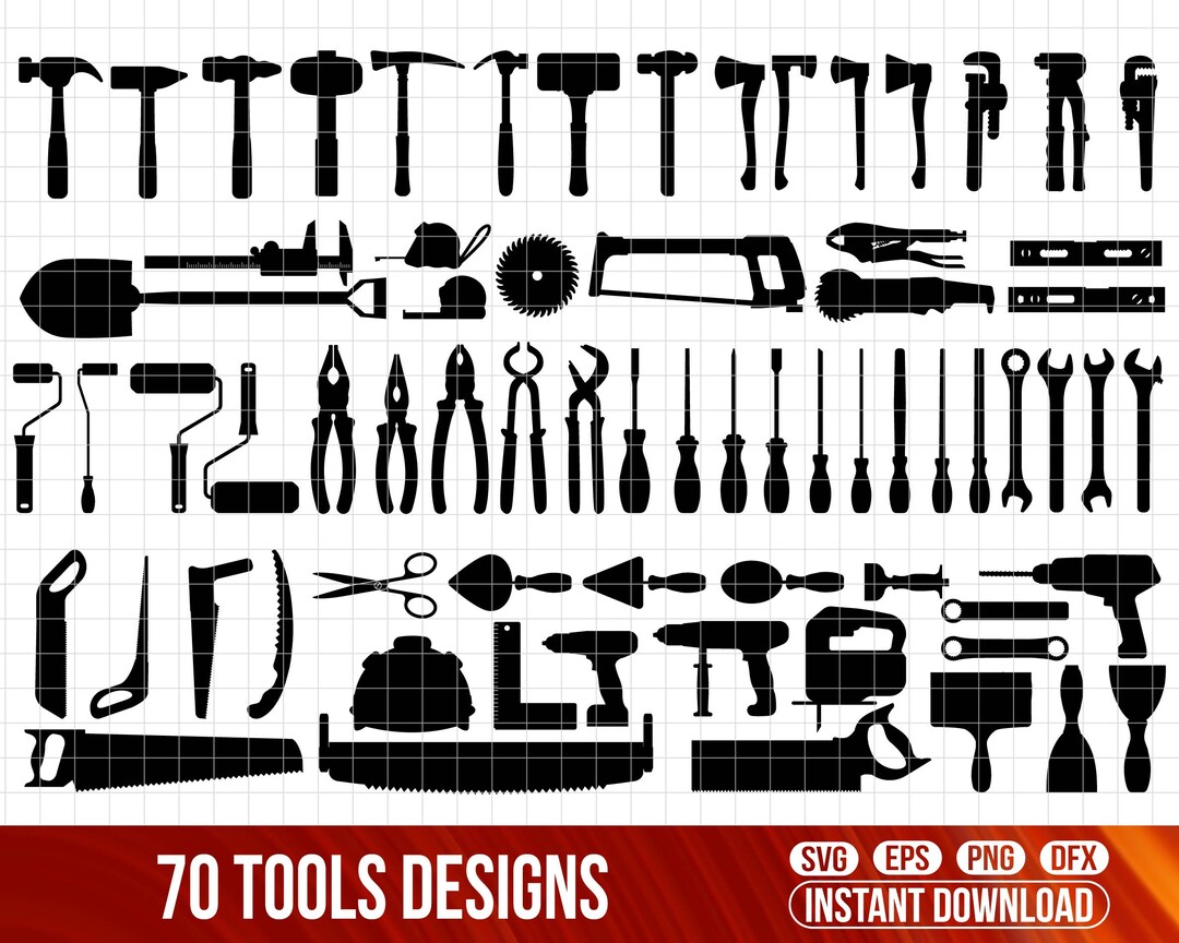 Tools Svg Bundle, Mechanic Tools Svg, Wrench Svg, Hand Tool Svg for ...