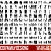 130 Family SVG Bundle, Family Silhouette, Family Cut File, Family Svg ...