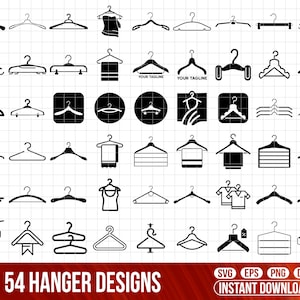 Hanger Svg, Hangers Svg Cut Files, Clothes Hanger Svg, Hanger Dxf ...