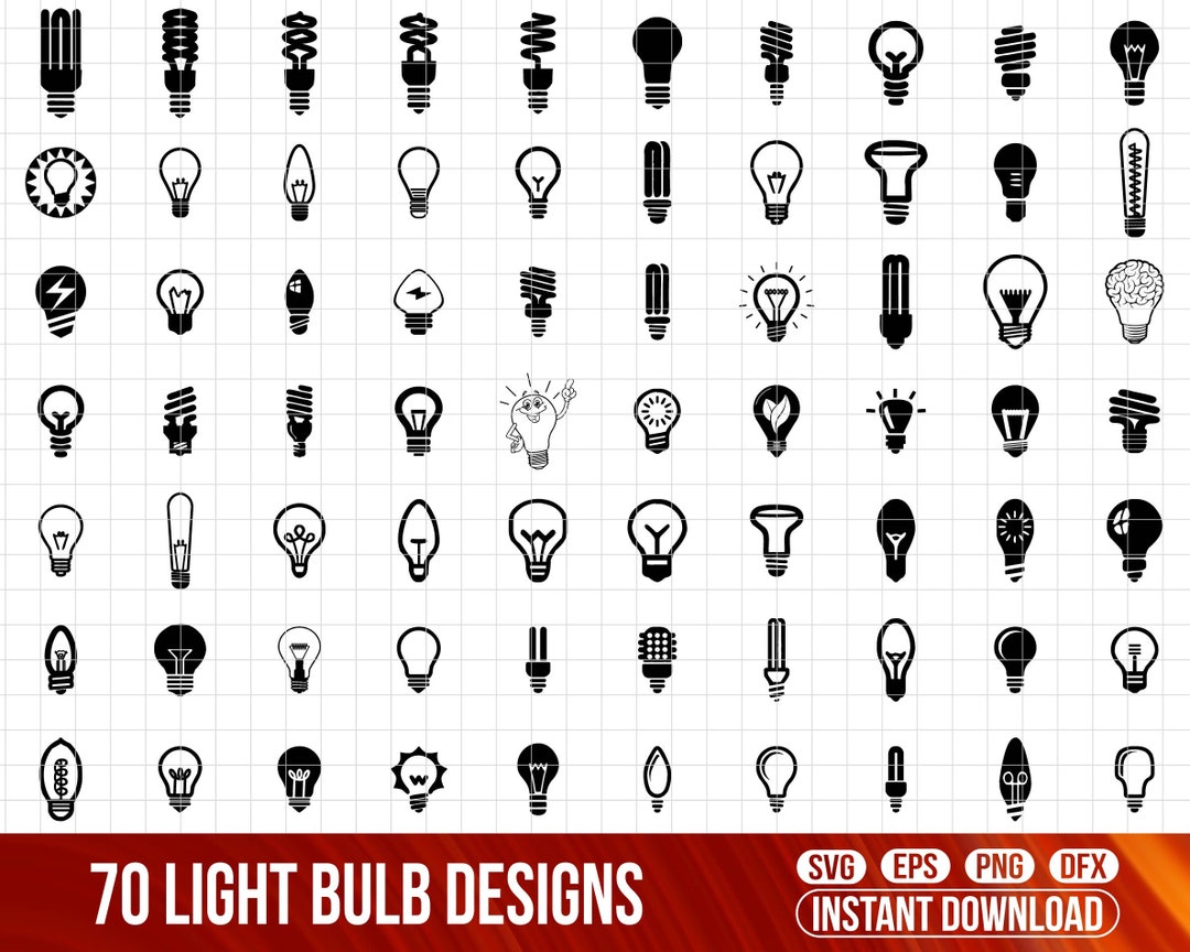 Light Bulb Svg,light Bulb Svg, Bulb Svg, Light Bulb Clipart, Cut Files ...
