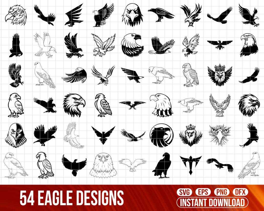 Eagle SVG Bundle, Eagle Design, Eagle SVG, Eagle Head SVG, Eagle ...