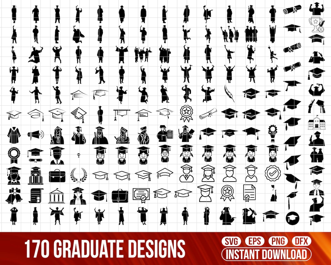 Graduate SVG, Graduate Silhouette,graduation SVG, Graduate Bundle Svg ...