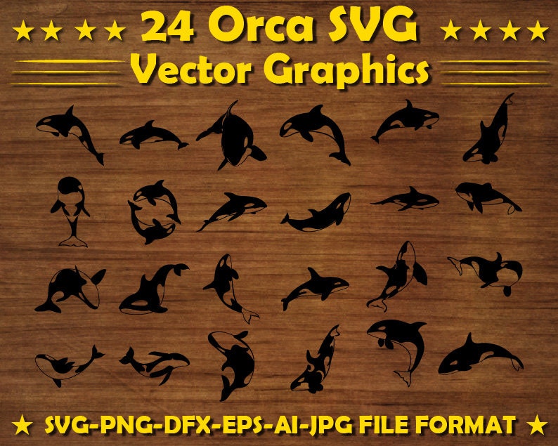 Orca SVG Bundle Orca SVG for Cricut Orca Png Orca Vector - Etsy