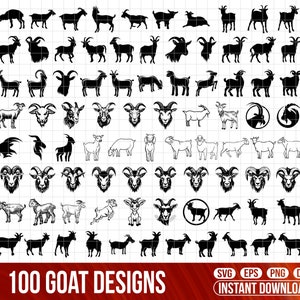 Goat SVG Bundle, Goat PNG , Goat Clipart, Goat SVG Cut Files for Cricut ...