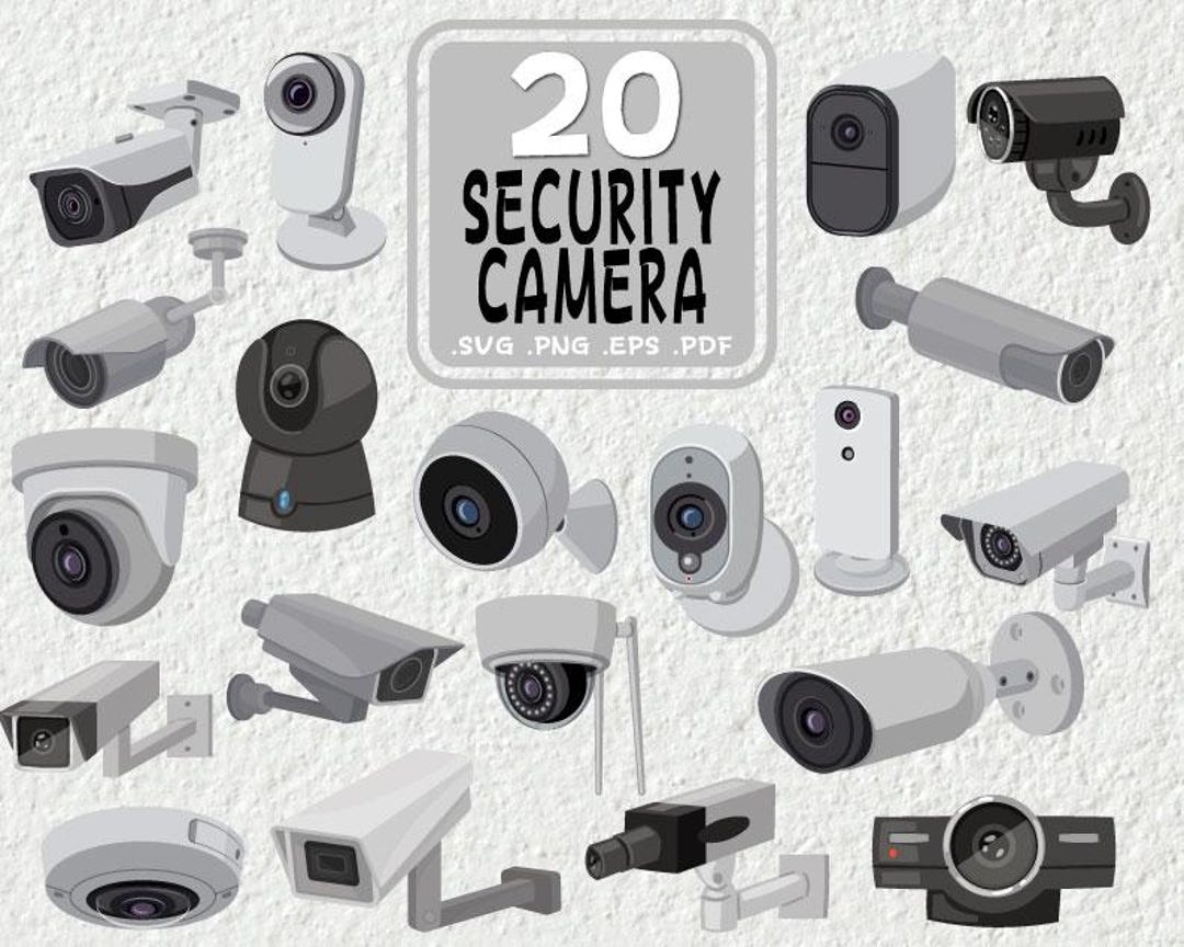 CCTV Camera SVG, Security Camera SVG, Security Camera Clipart, Security ...