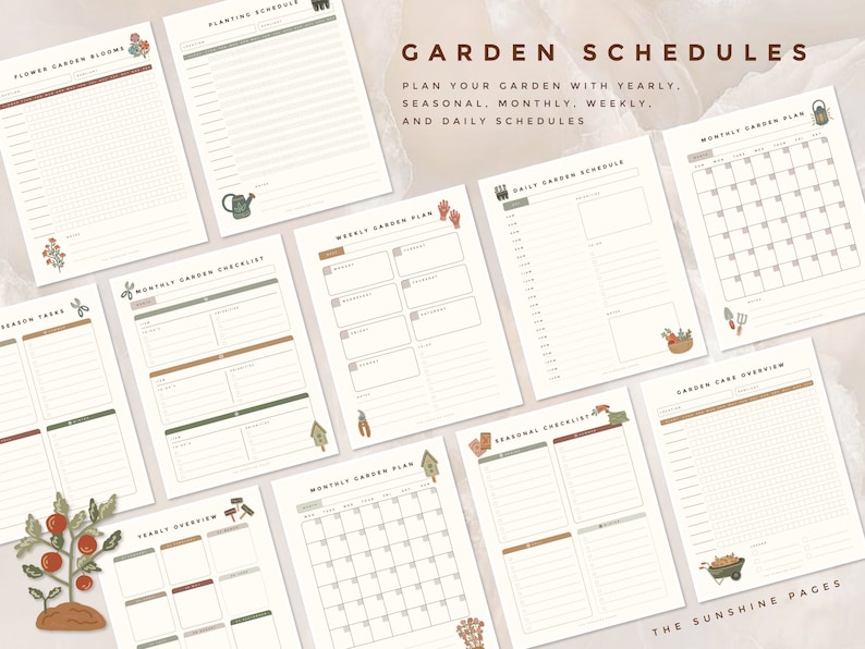 Ultimate Garden Planner Printable Gardening Log Flower Garden Tracker ...