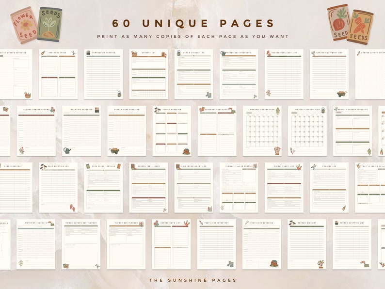 Ultimate Garden Planner Printable Gardening Log Flower Garden Tracker ...