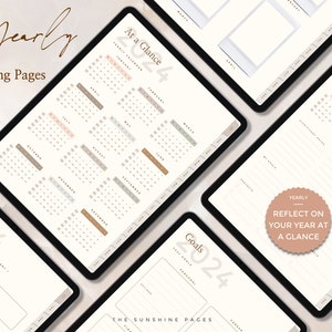 2024 Premium Dated Digital Planner Minimalist iPad Planner Goodnotes ...