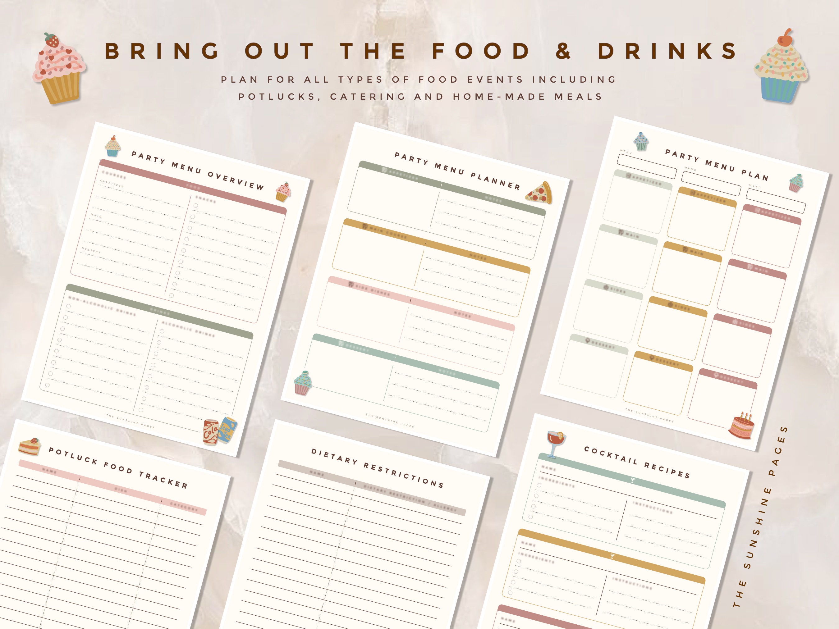 Party Planner Printable Event Organizer Birthday Checklist Party ...