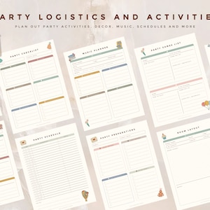 Party Planner Printable Event Organizer Birthday Checklist Party ...