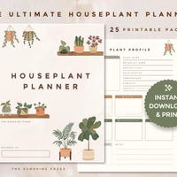 Ultimate House Plant Planner Printable Bundle Indoor Houseplant Garden ...