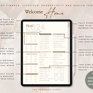 2024 Premium Dated Digital Planner Minimalist iPad Planner Goodnotes ...