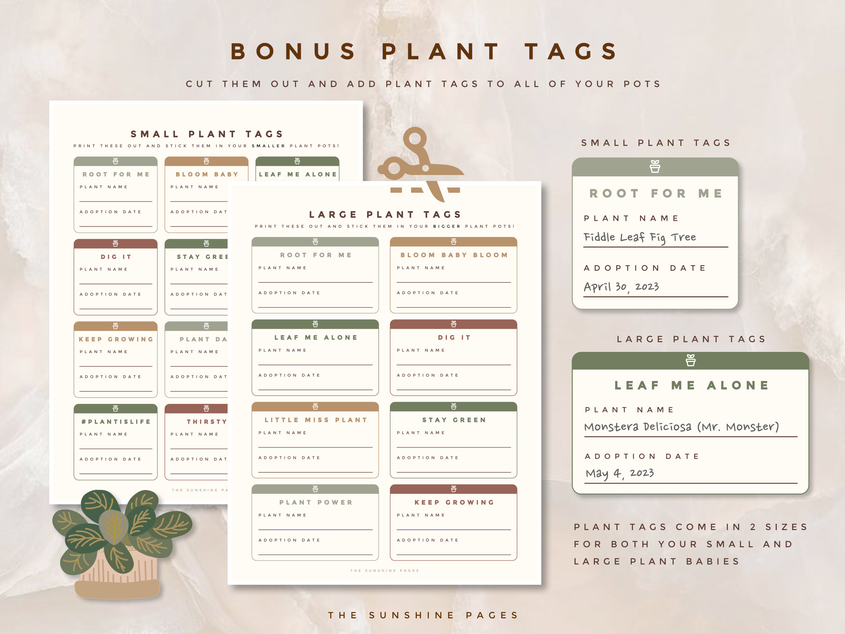 Ultimate House Plant Planner Printable Bundle Indoor Houseplant Garden ...