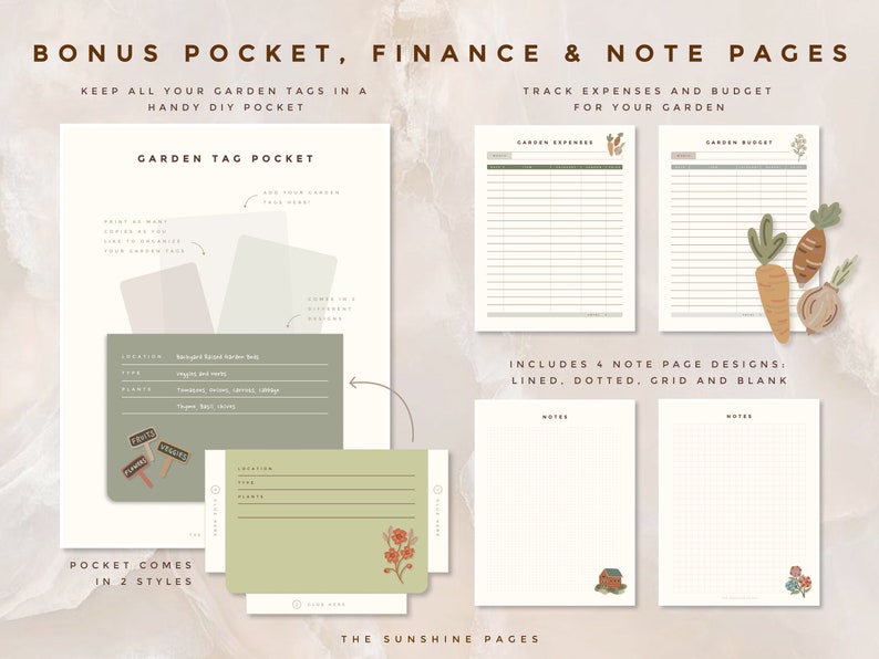 Ultimate Garden Planner Printable Gardening Log Flower Garden Tracker ...