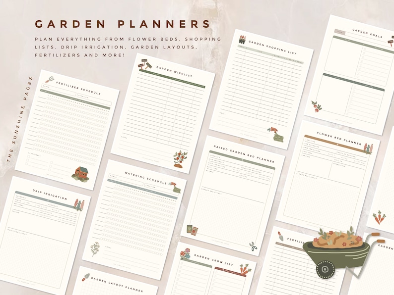 Ultimate Garden Planner Printable Gardening Log Flower Garden Tracker ...