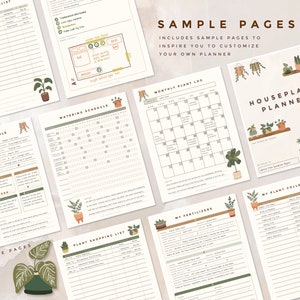 Ultimate House Plant Planner Printable Bundle Indoor Houseplant Garden ...