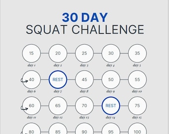 30 Day Squat Challenge Butt Lift Strengthen Lower Body Home Workout ...