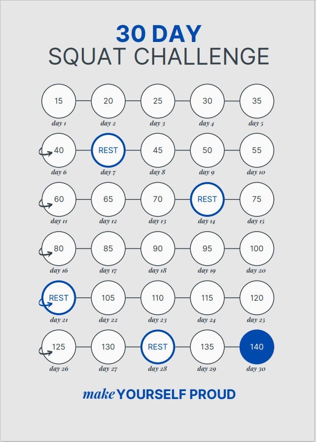 30 Day Squat Challenge