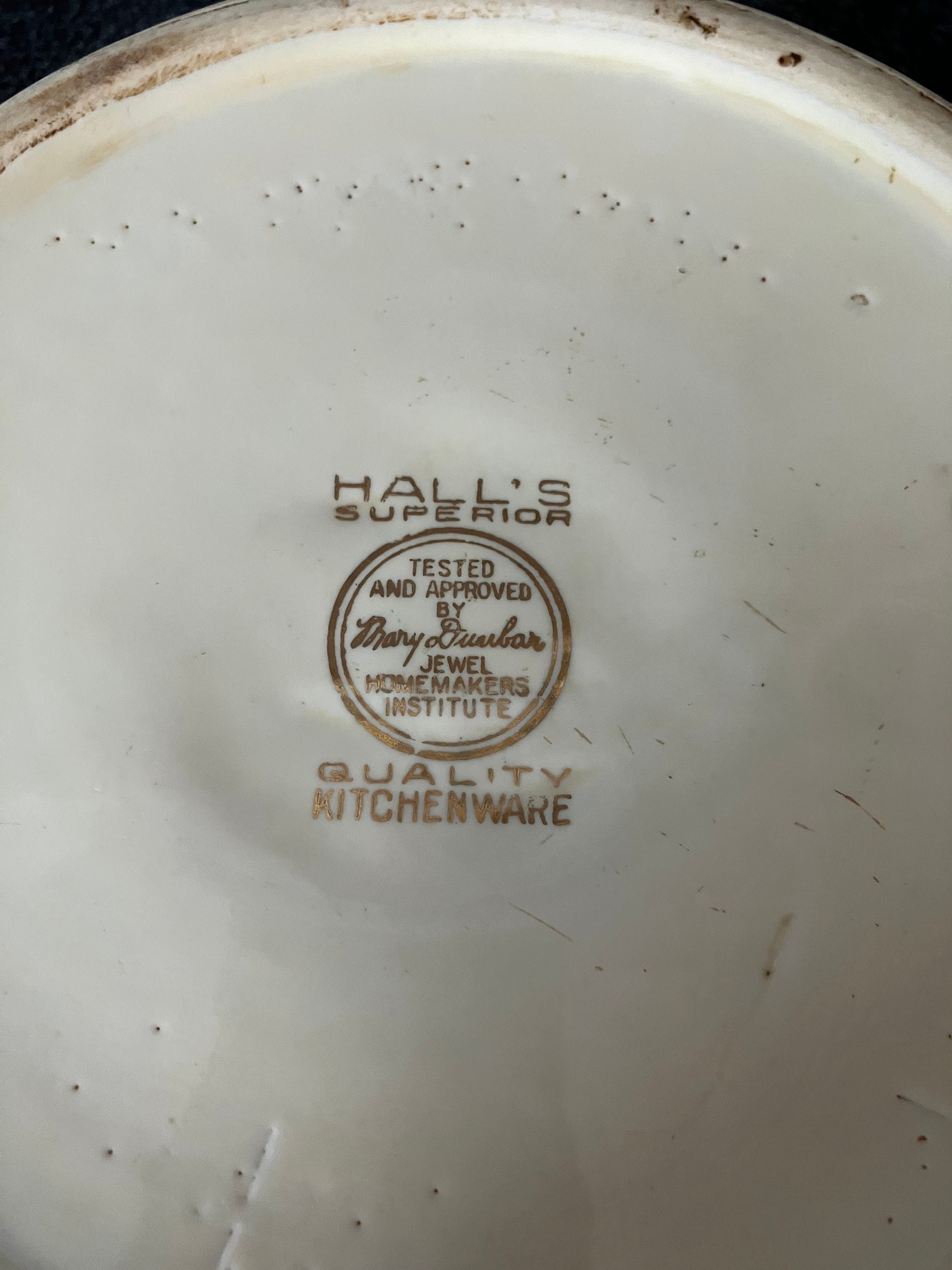 Vintage Hall Jewel Tea Autumn Leaf Design Casserole Dish/serving Dish ...