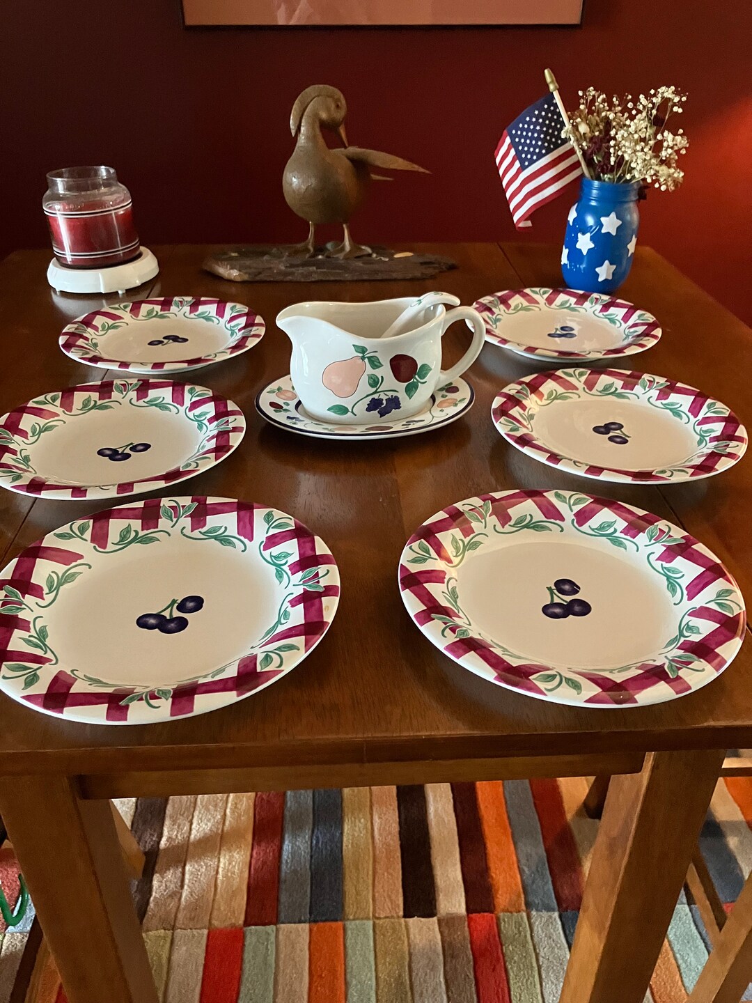 5 Vintage Princess House-orchard Medley Salad and or Dessert Plates and ...