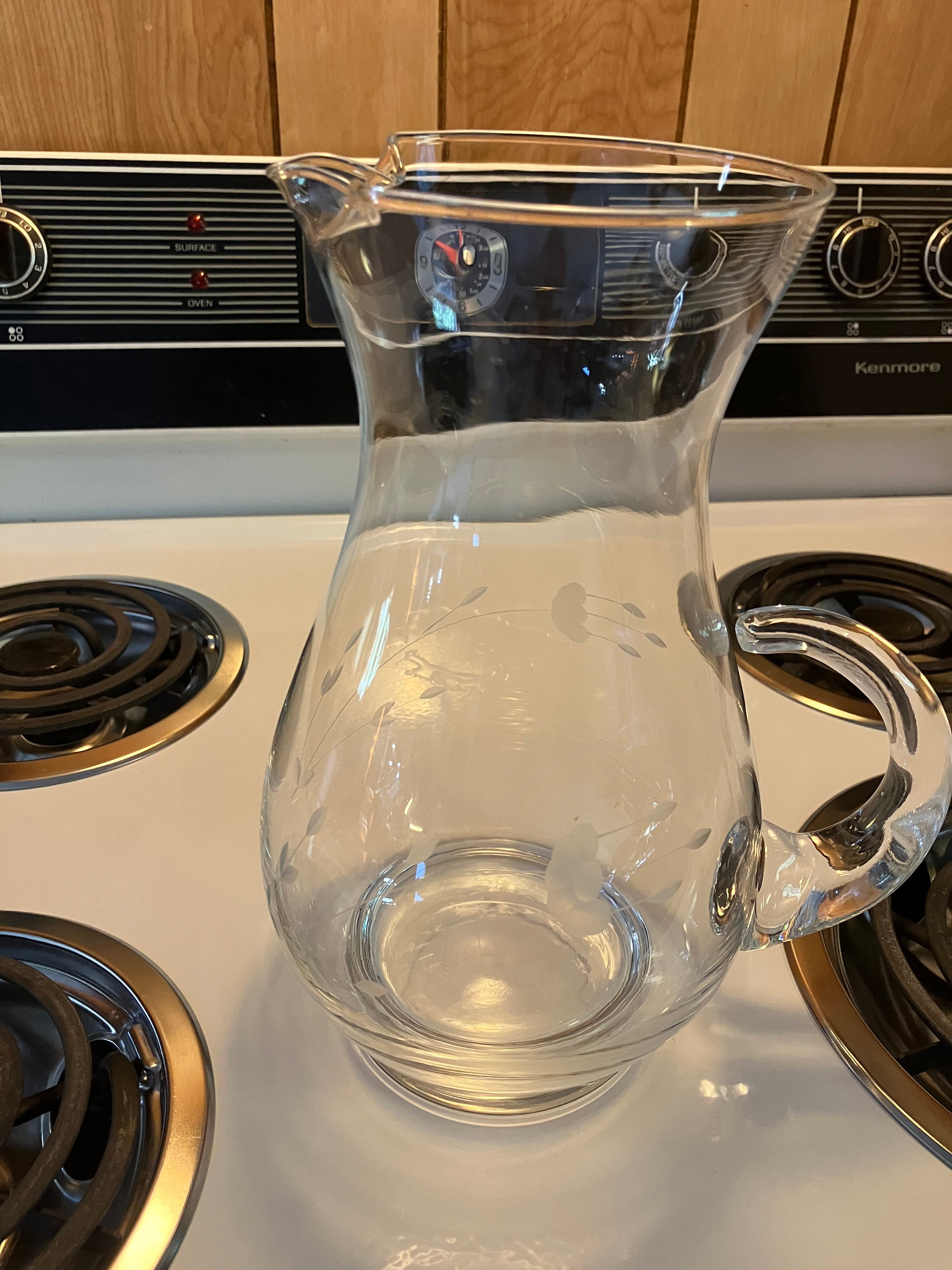 Princess House Heritage Design Hand Blown Crystal Pitcher. A Beautiful ...