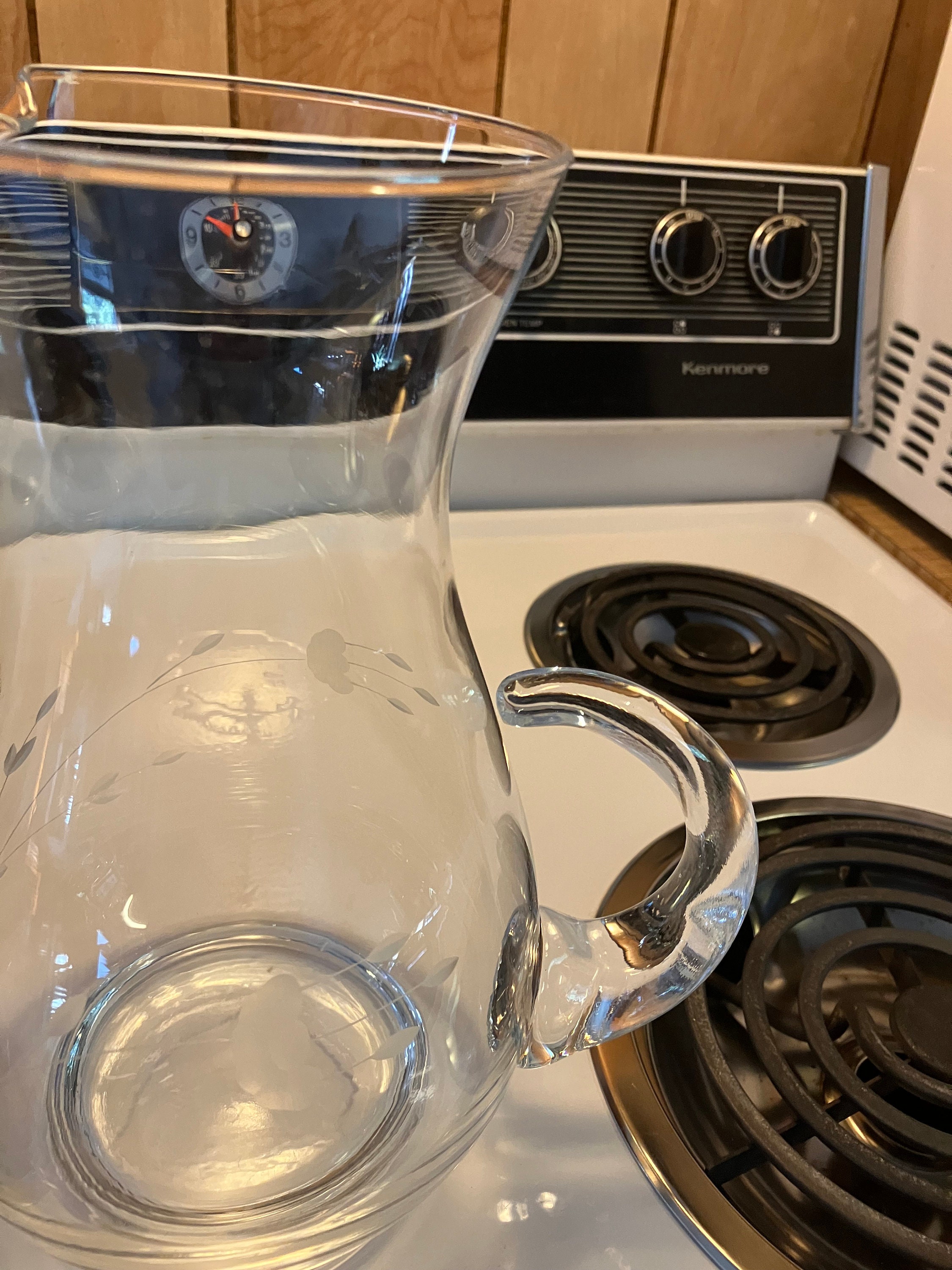 Princess House Heritage Design Hand Blown Crystal Pitcher. A Beautiful ...