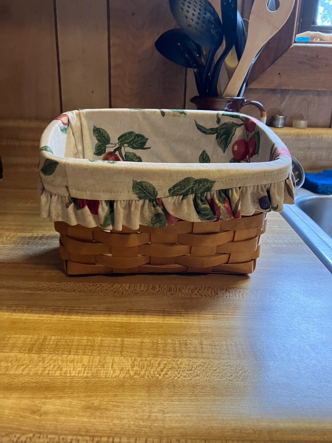 Vintage Handcrafted Longaberger Recipe Basket - Etsy