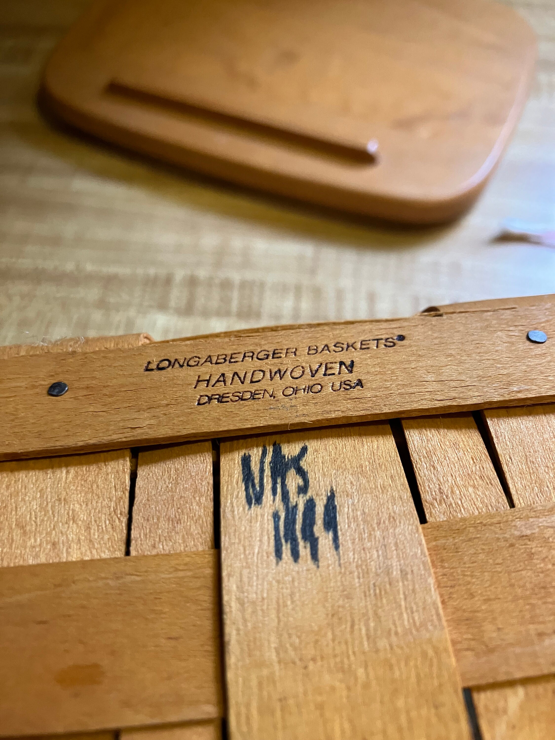 Vintage Handcrafted Longaberger Recipe Basket - Etsy