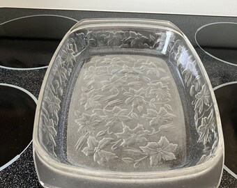 Princess House Fantasia Rectangular Baking Pan Vintage Frosted Floral ...