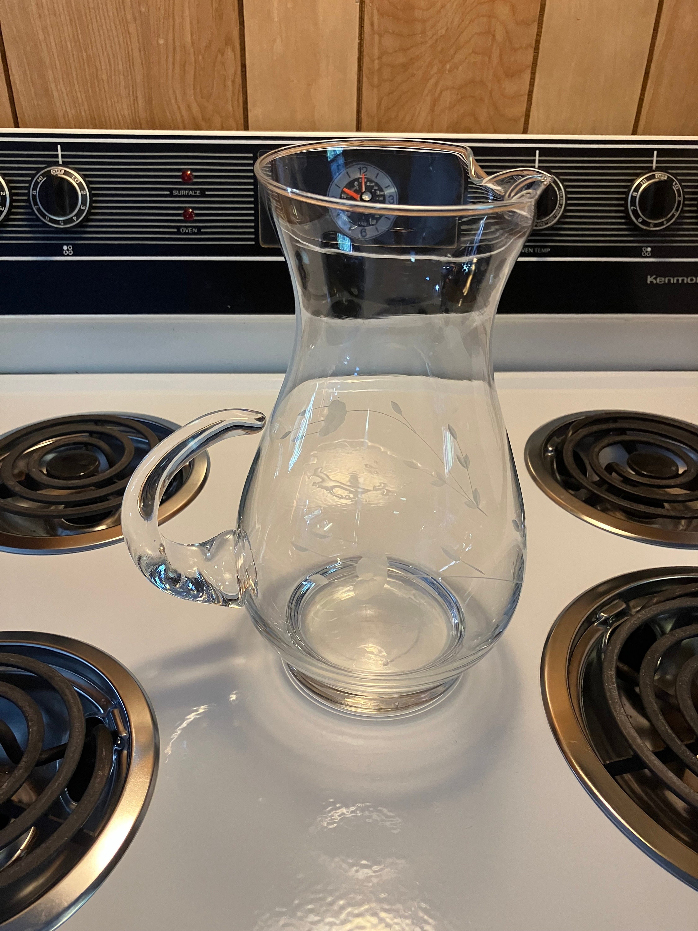 Princess House Heritage Design Hand Blown Crystal Pitcher. A Beautiful ...