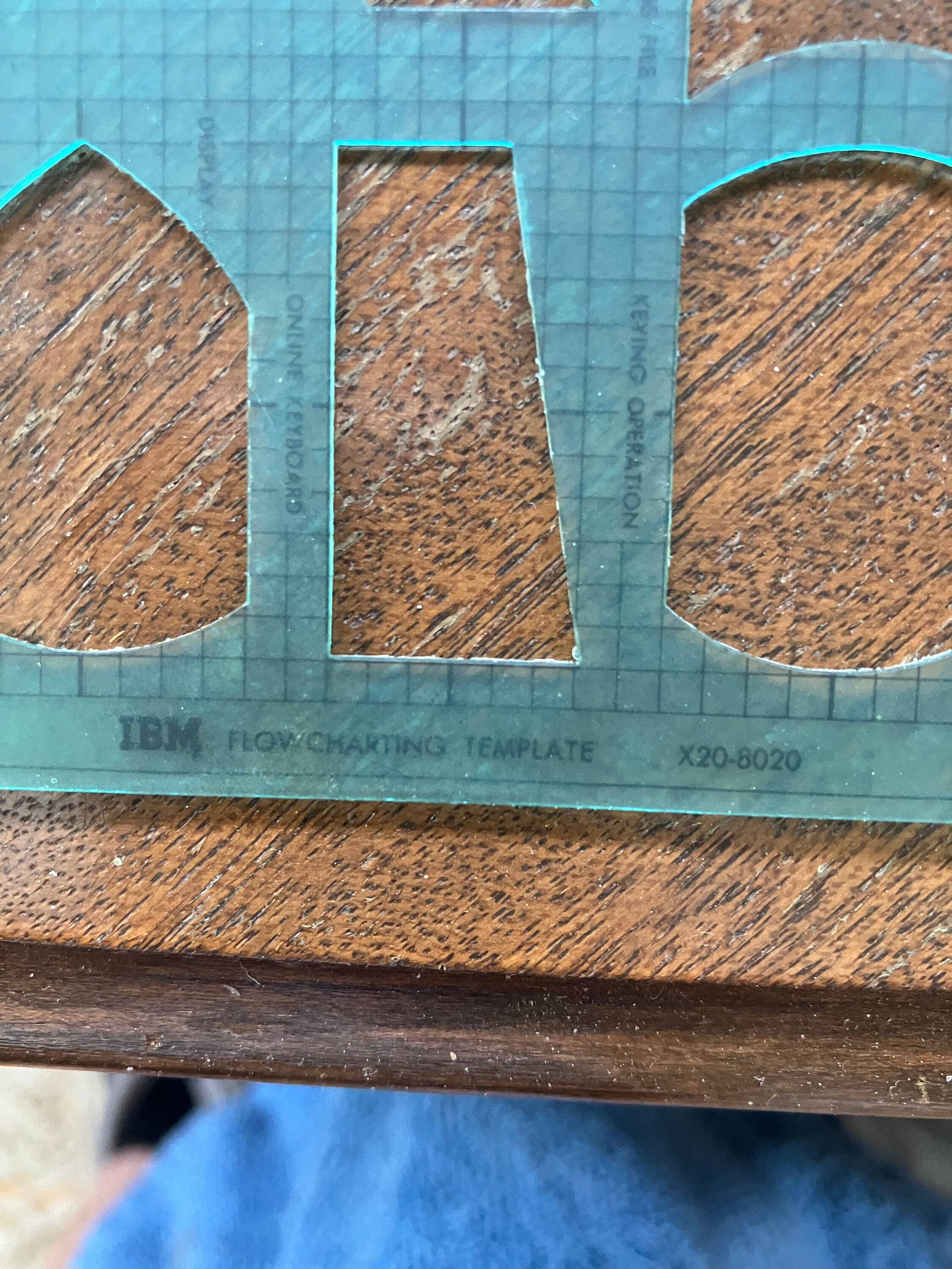 Flowcharting Template-ibm C20-8152 and X28-1520 and X20-8020. Vintage ...