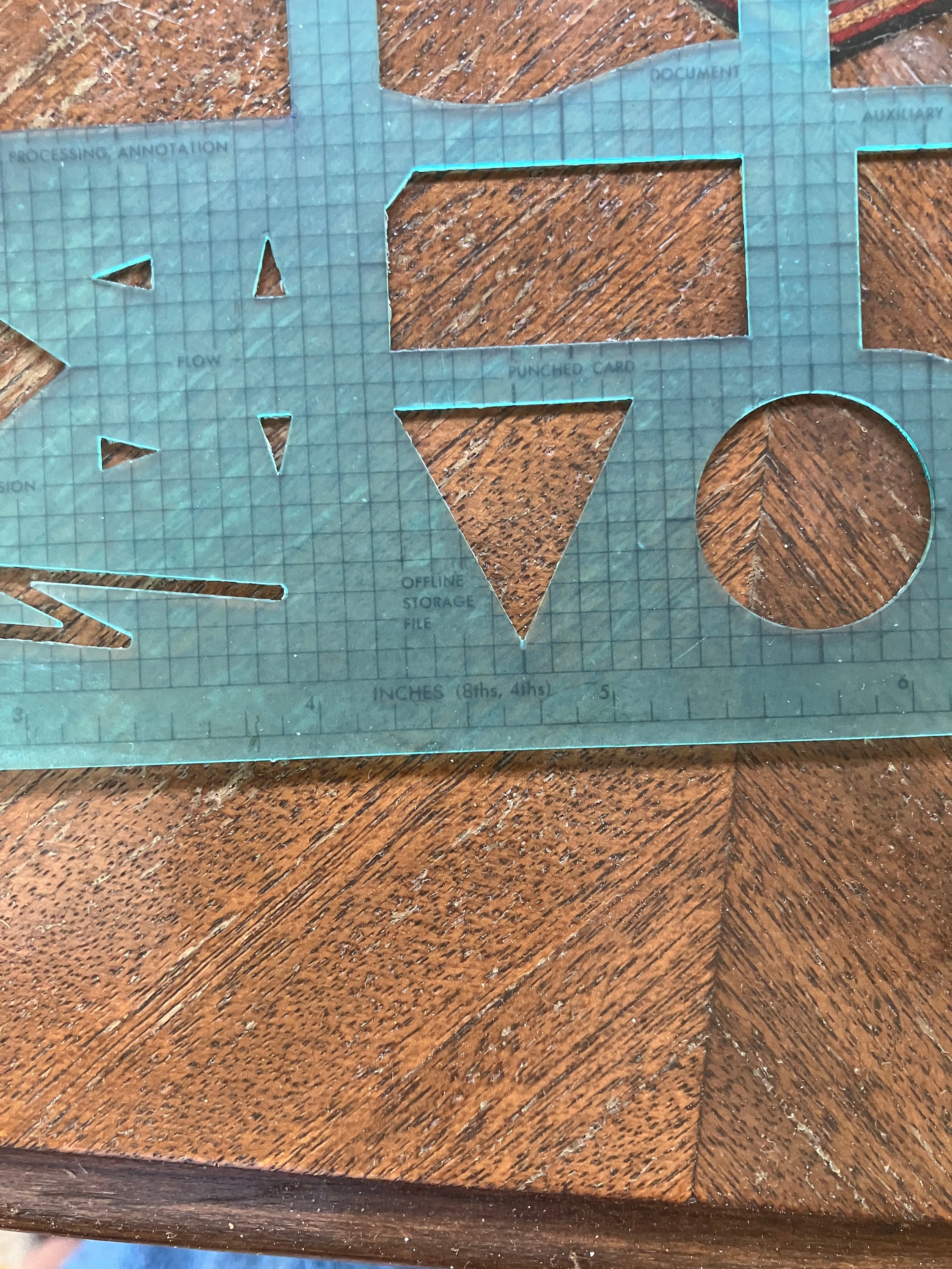 Flowcharting Template-ibm C20-8152 and X28-1520 and X20-8020. Vintage ...