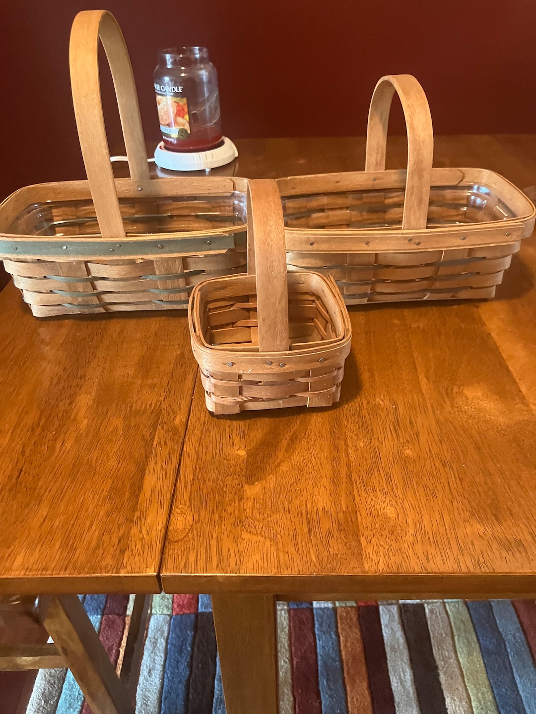 Three Vintage Handcrafted Longaberger Baskets - Etsy