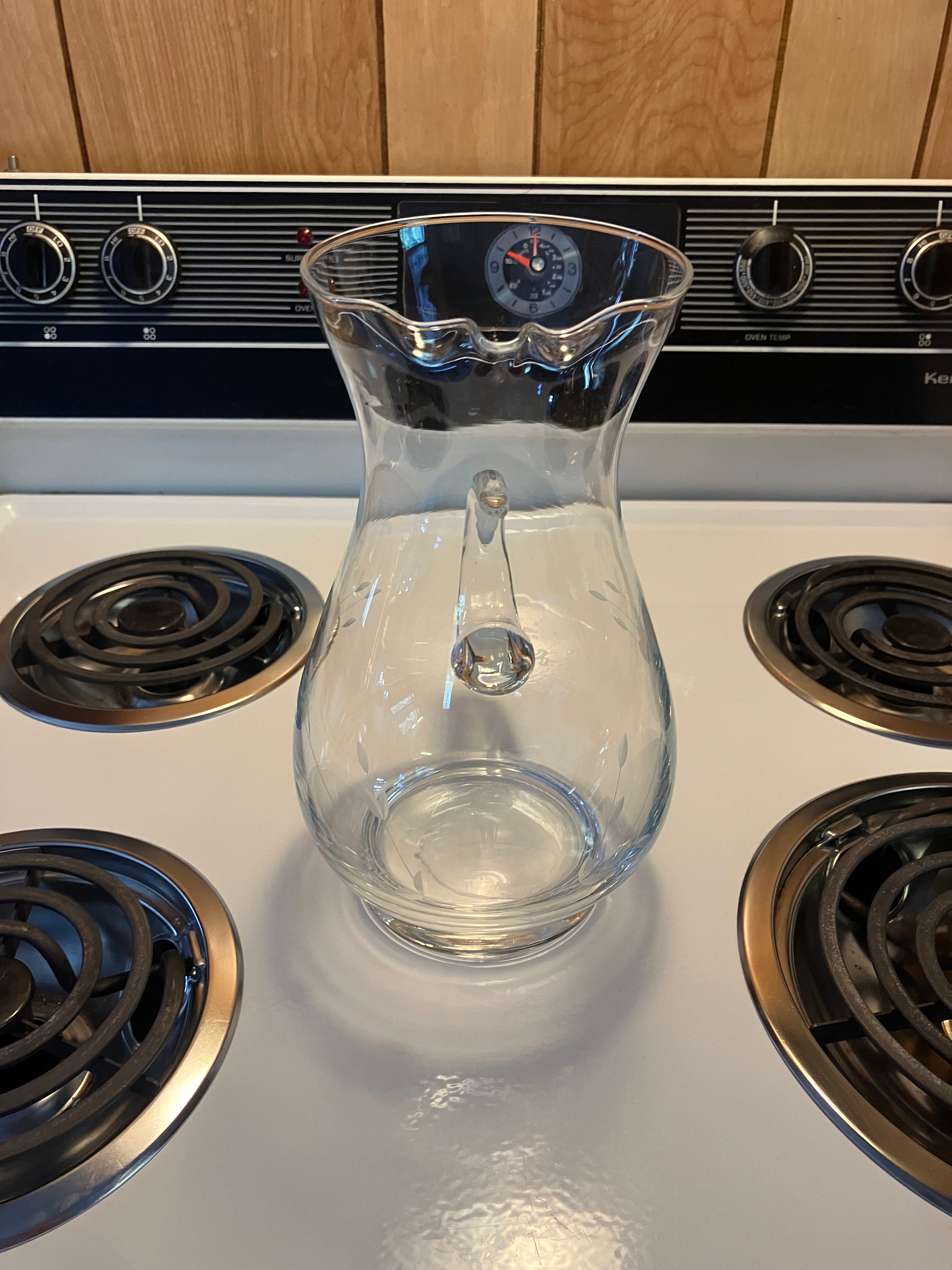 Princess House Heritage Design Hand Blown Crystal Pitcher. A Beautiful ...