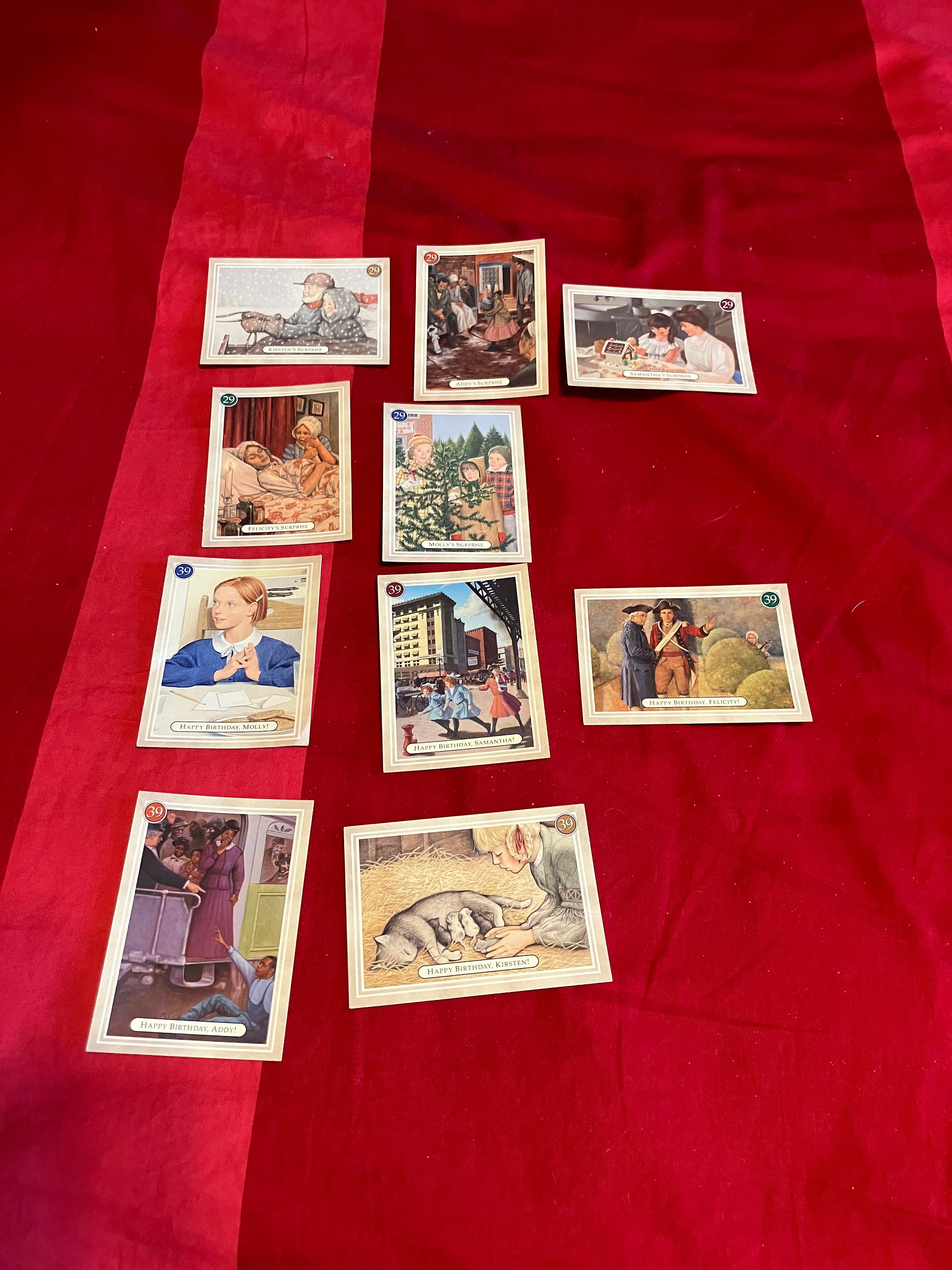American Girl Basket,grin Pins and Banner,10 Learning Cards. A Good ...