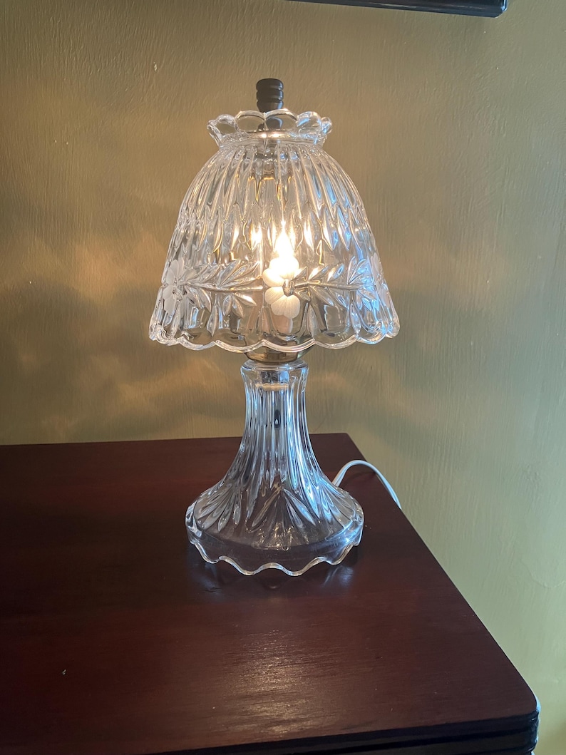 A Vintage Princess House Crystal Lamp Heritage - Etsy