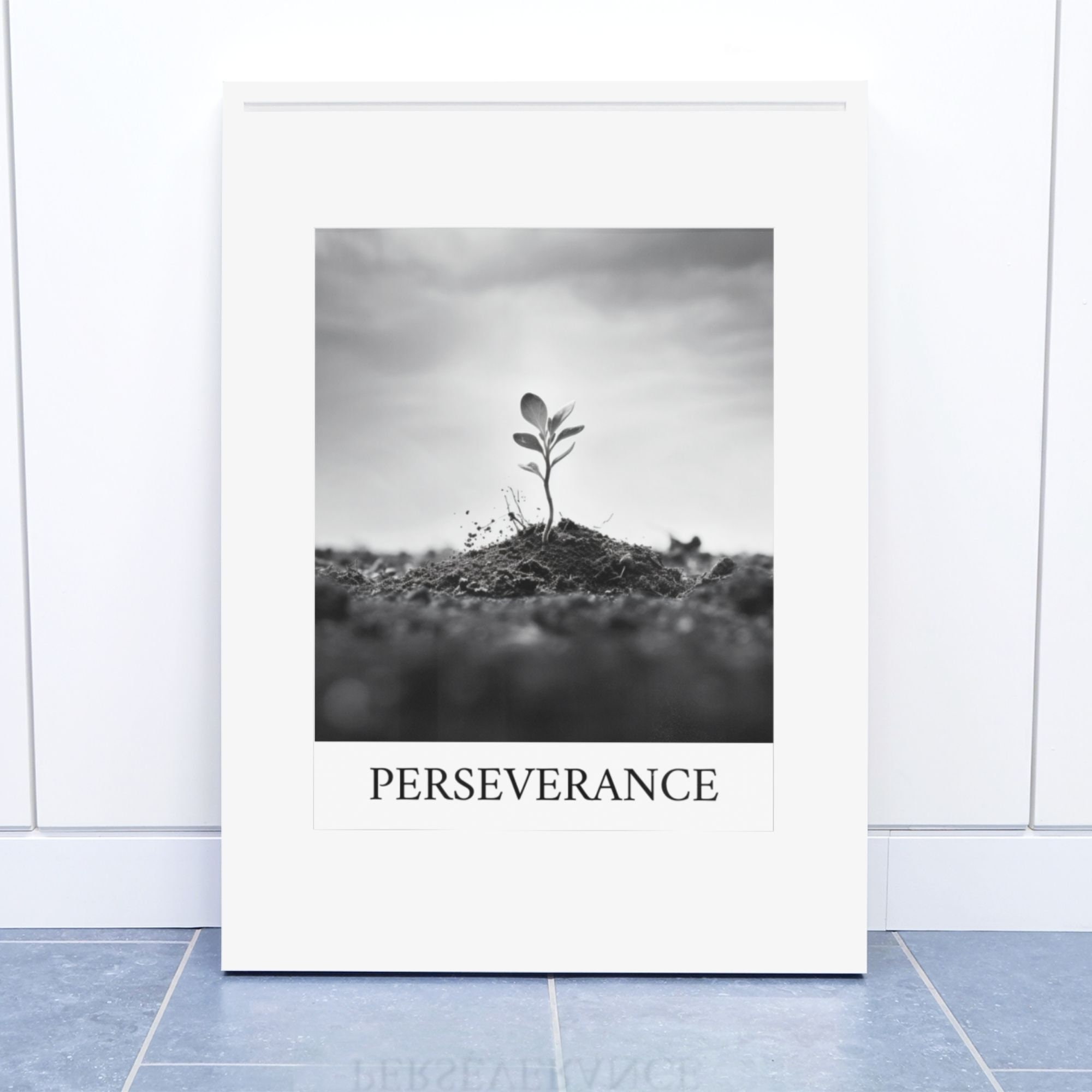 Perseverance Motivation Poster Sprouting Seedling Print Poster ...