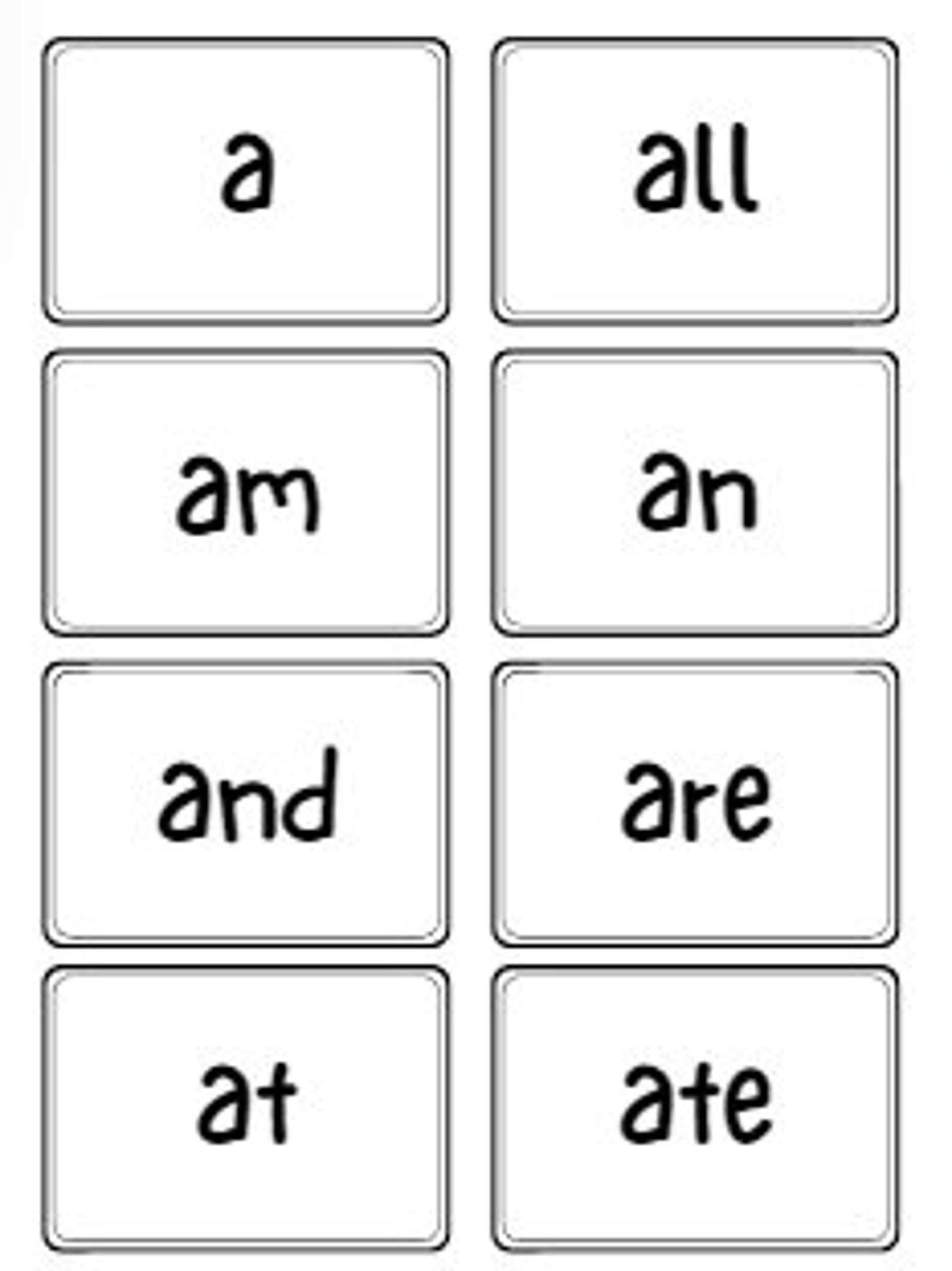 200 Printable Sight Words Flashcards for Preschool, Kindergarten, 1st ...