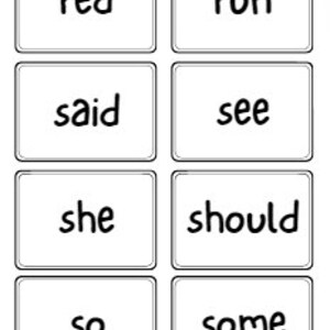 200 Printable Sight Words Flashcards for Preschool, Kindergarten, 1st ...