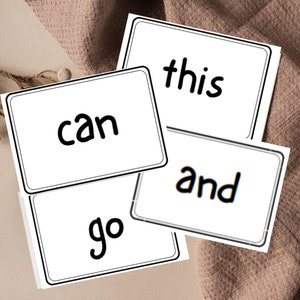 200 Printable Sight Words Flashcards for Preschool, Kindergarten, 1st ...